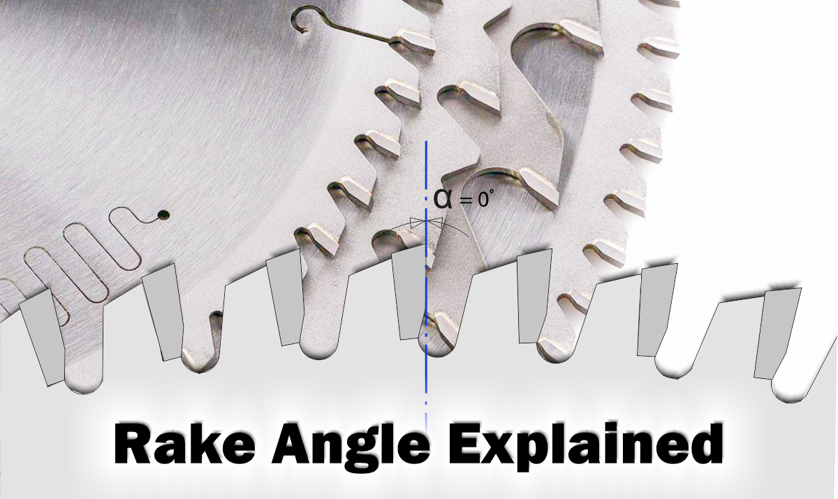 Saw Blade rake angle (hook angle) explained