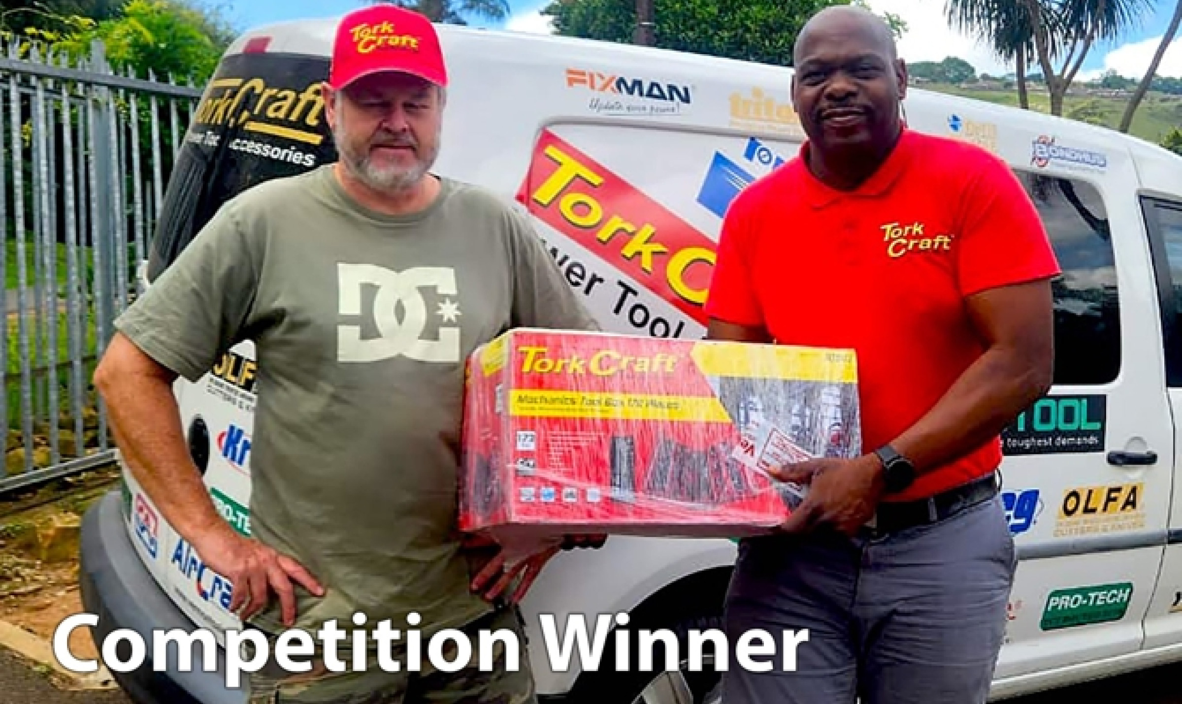 KZN winner takes delivery of unique Tork Craft prize