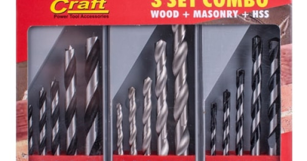 Tork Craft drill bit sets