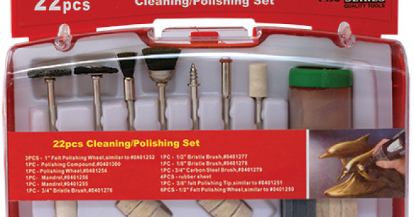 CLEANING & POLISHING SET 22 PCE MINI