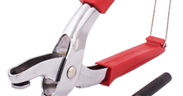 GROMMET SETTING TOOL KIT C/W 10PC EYELETS 7MM