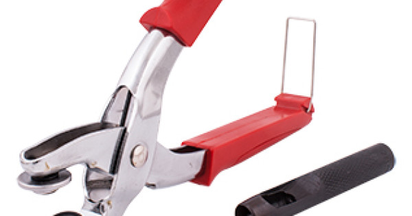 GROMMET SETTING TOOL KIT C/W 10PC EYELETS 12MM